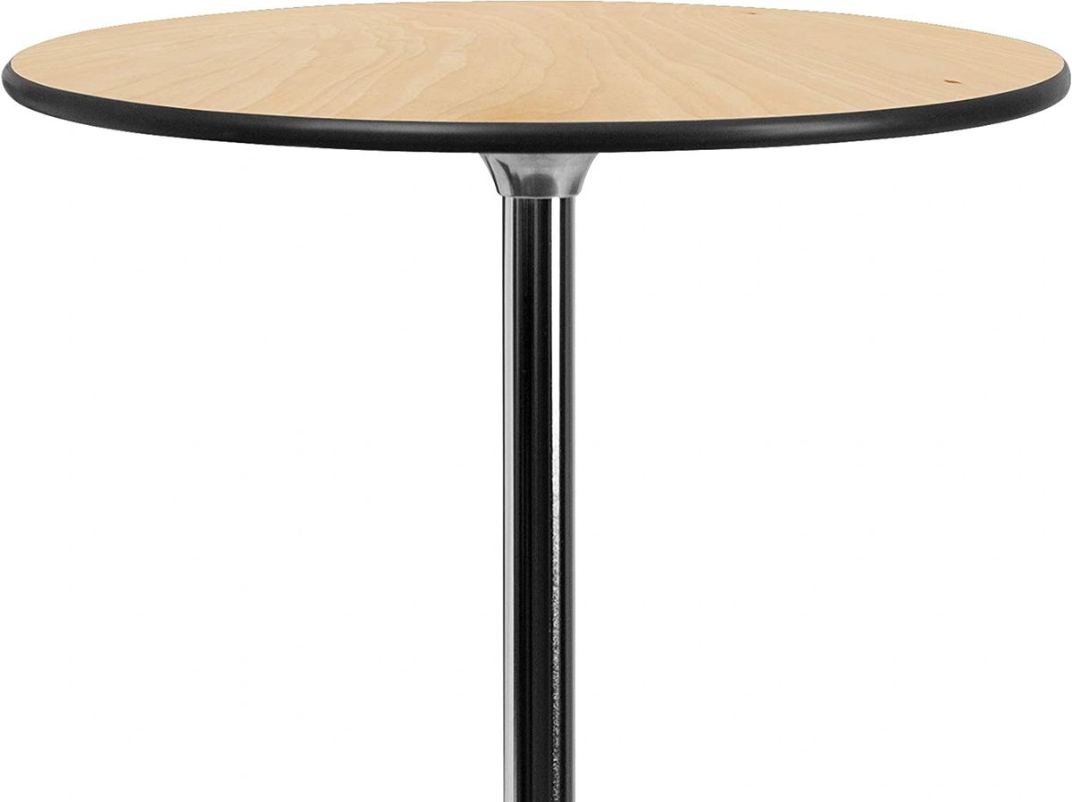 24'' Round Wood Cocktail Table