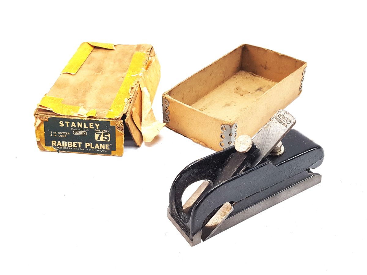 Stanley No. 75 Bull Nose Rabbet Plane in Box Clean 25032606