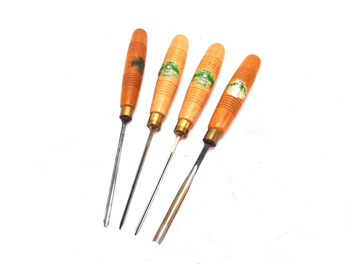 Henry Taylor, Sheffield England, Acorn Brand Carving Tools Four ...