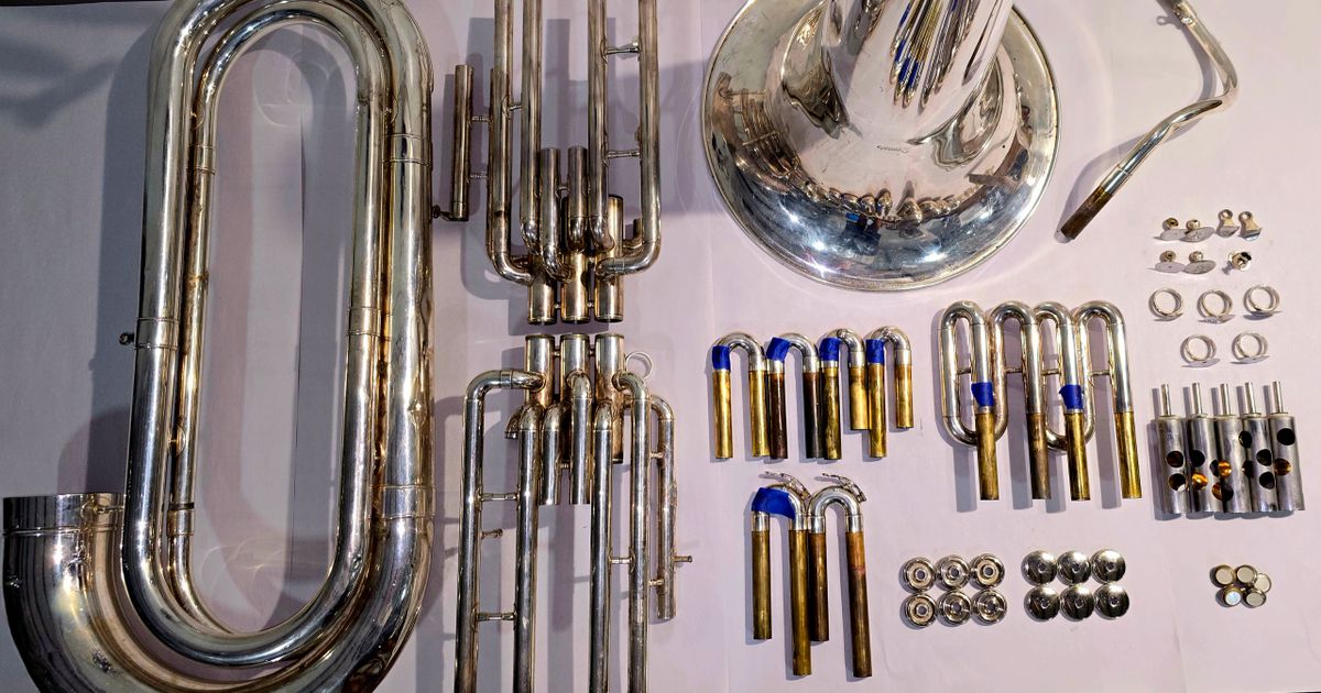 Dynasty Silver Convertible 3/4 - 3 Valve Tuba Parts | eBay