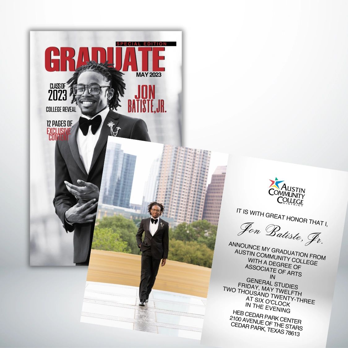Grand Magazine Style Graduation Invitation
