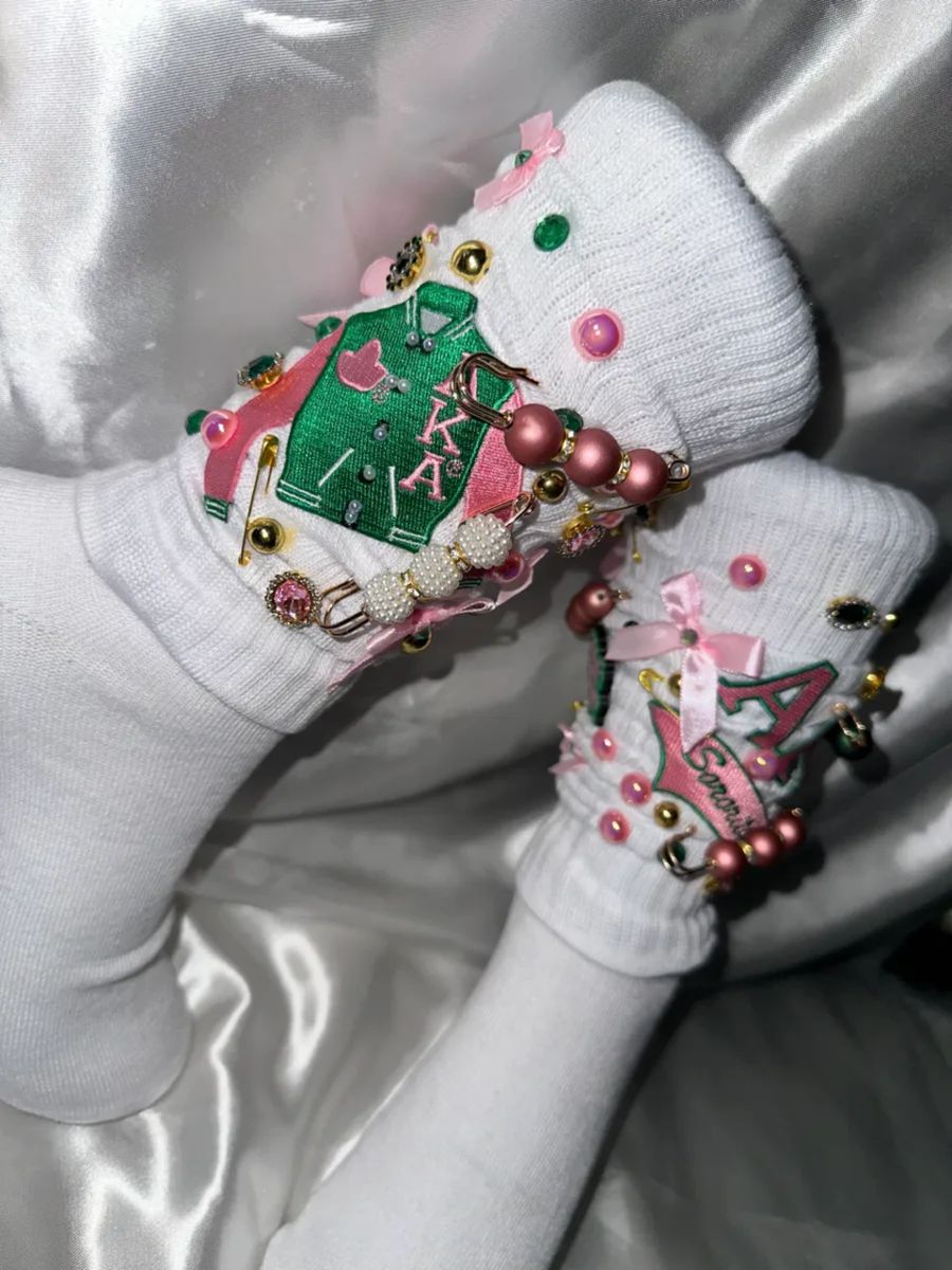 Sorority Embellished Socks(fits 8-11)