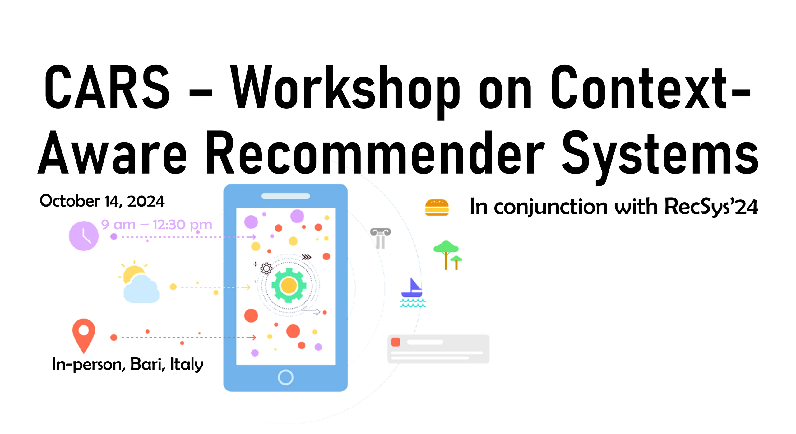 Context Aware Recommender Systems - CARS Workshop