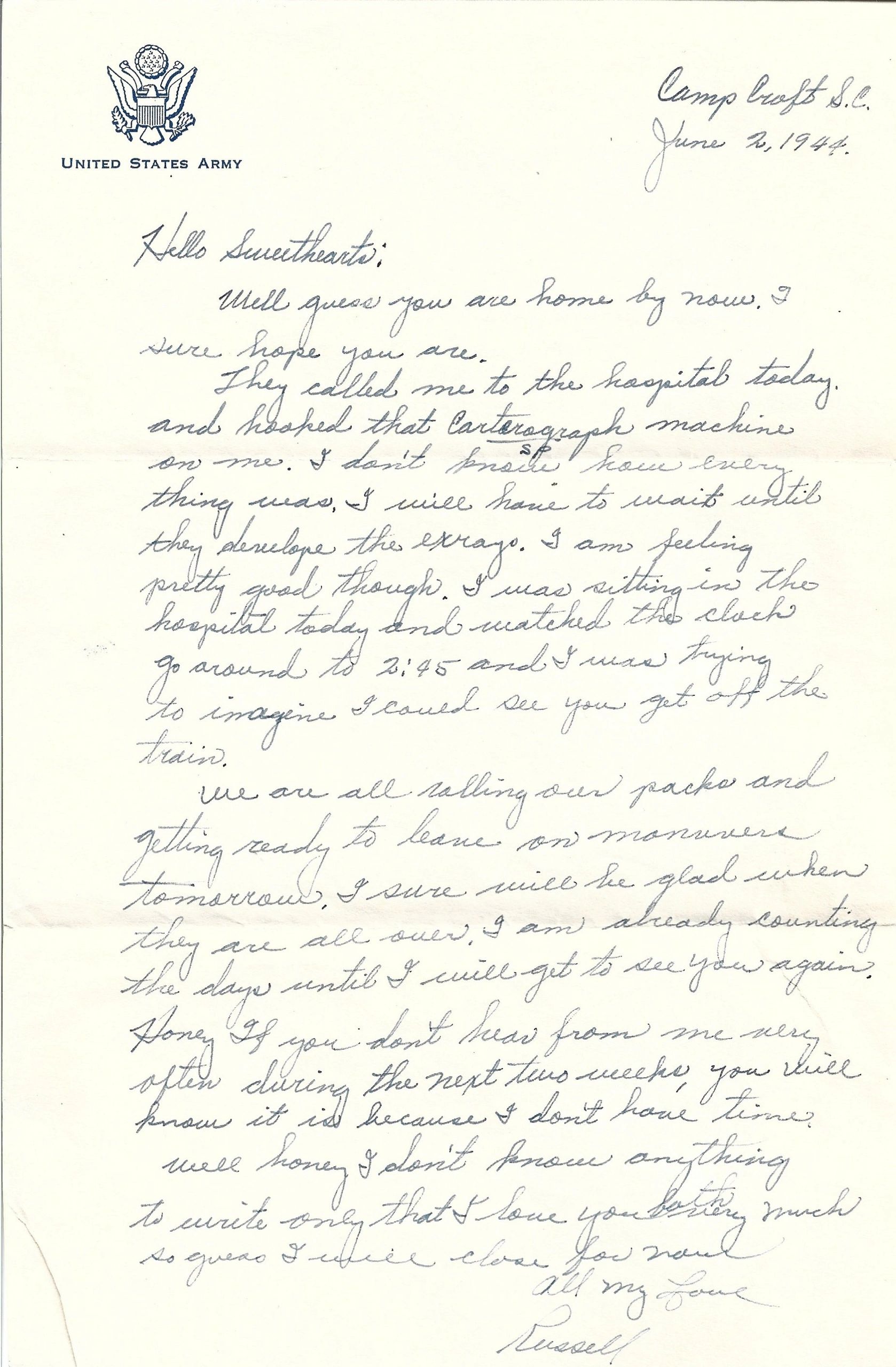 Letters #57 & 58 - June 2, 1944