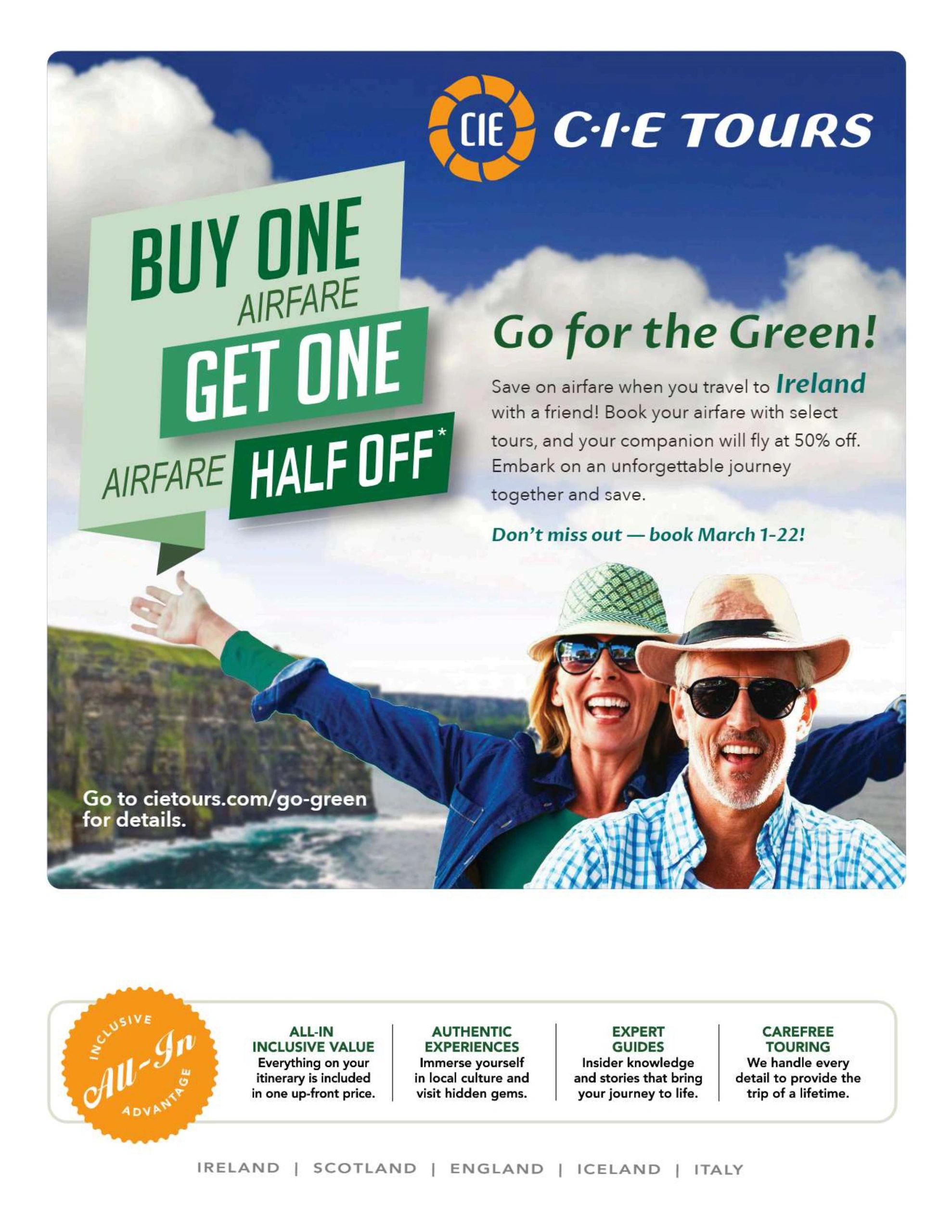 CIE Tours: 2024 Promotions