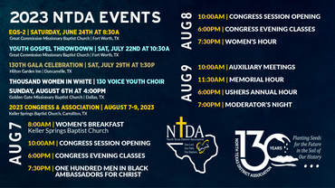 NTDA Upcoming Events