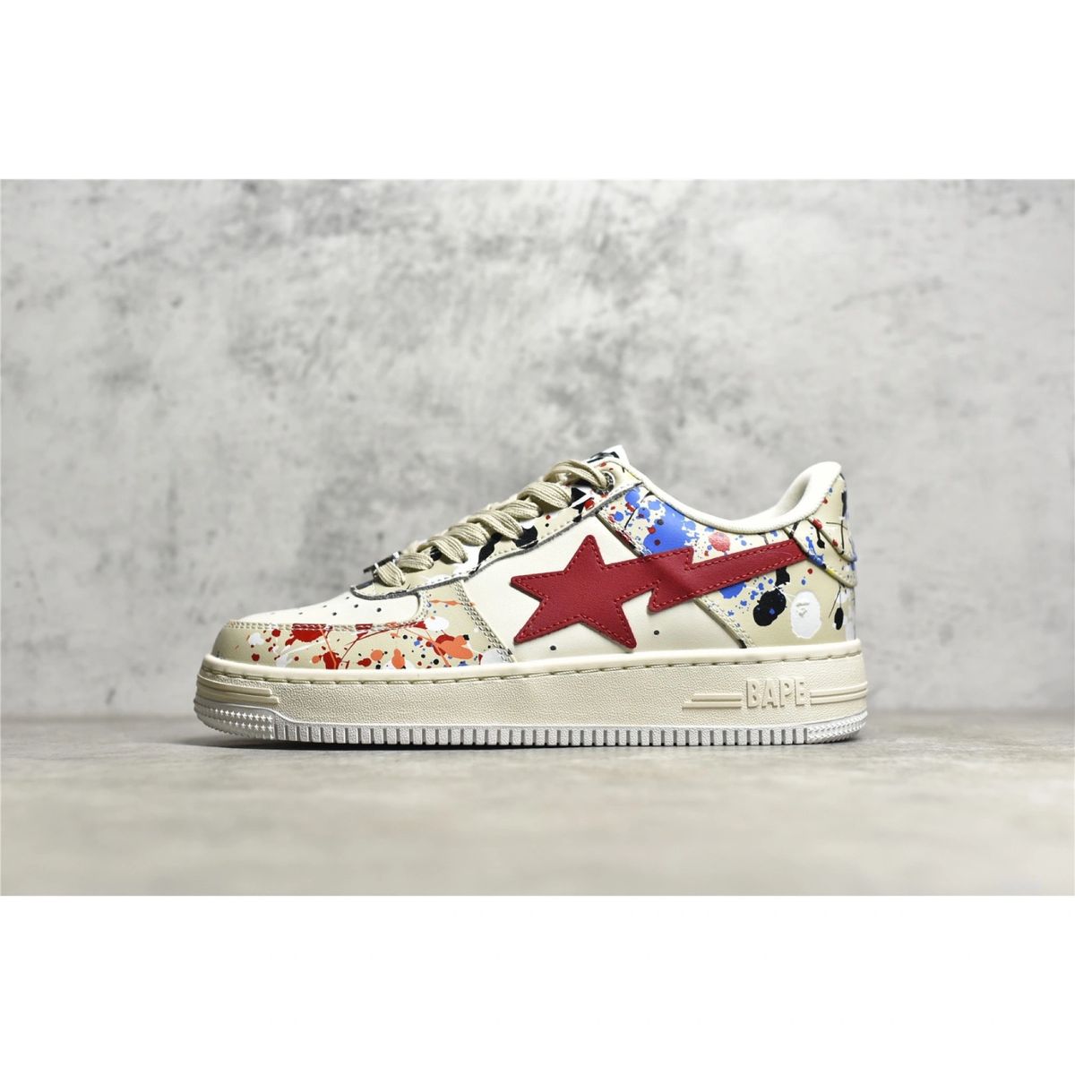 A Bathing Ape Bape Sta Paint Beige