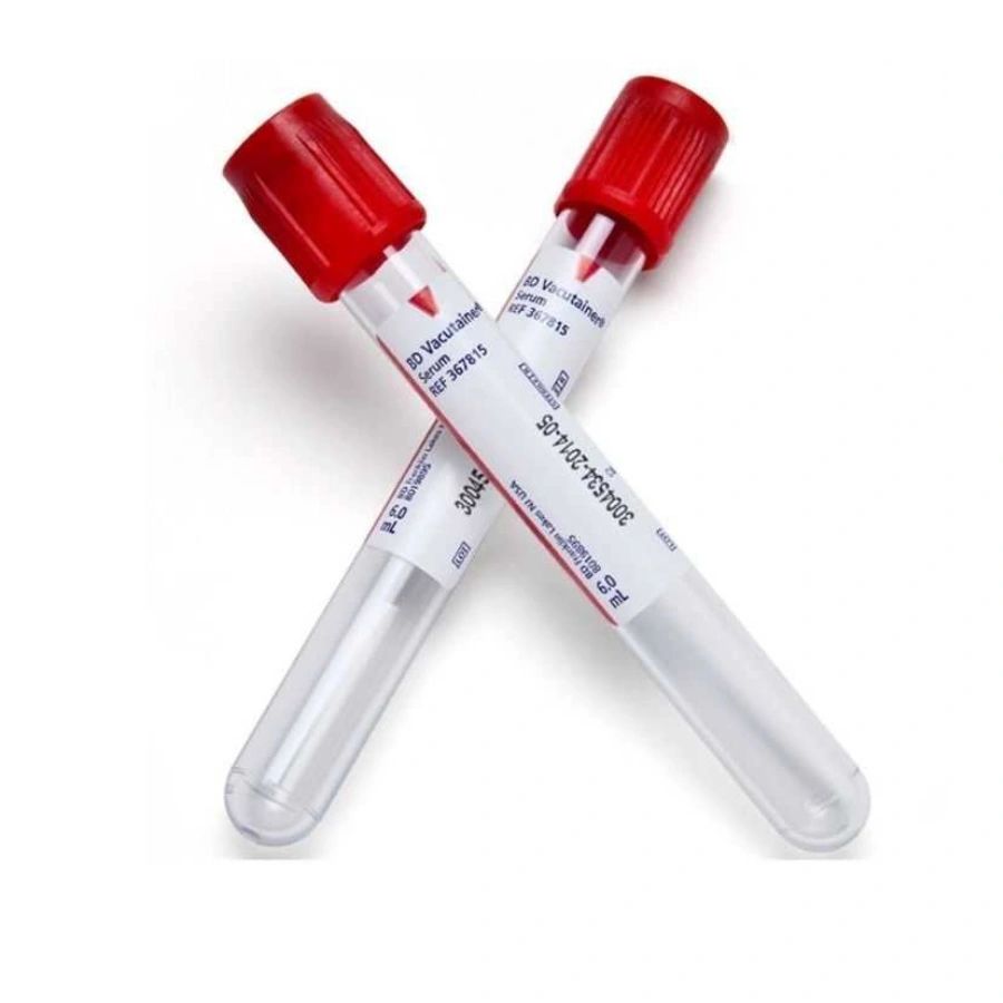 Tubo Vacutainer Bd De 6ml Color Rojo 5 Piezas