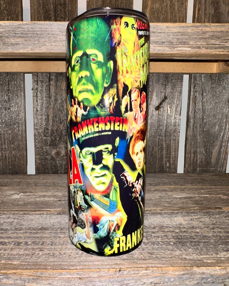 Classic Horror Cult Films - 20oz oz 20 oz. 20oz. - Skinny Straight ...