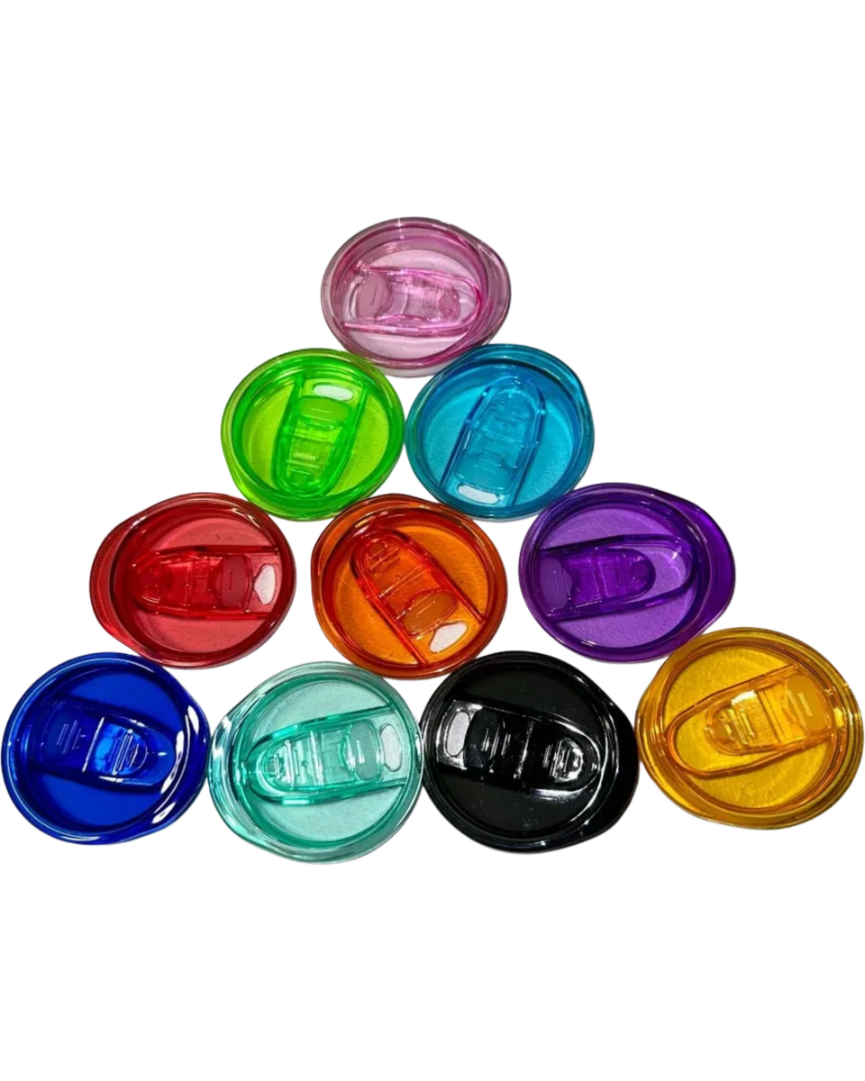 All Colored Sliding Locking Lids - 20oz oz 20 oz. 20oz. - Skinny ...