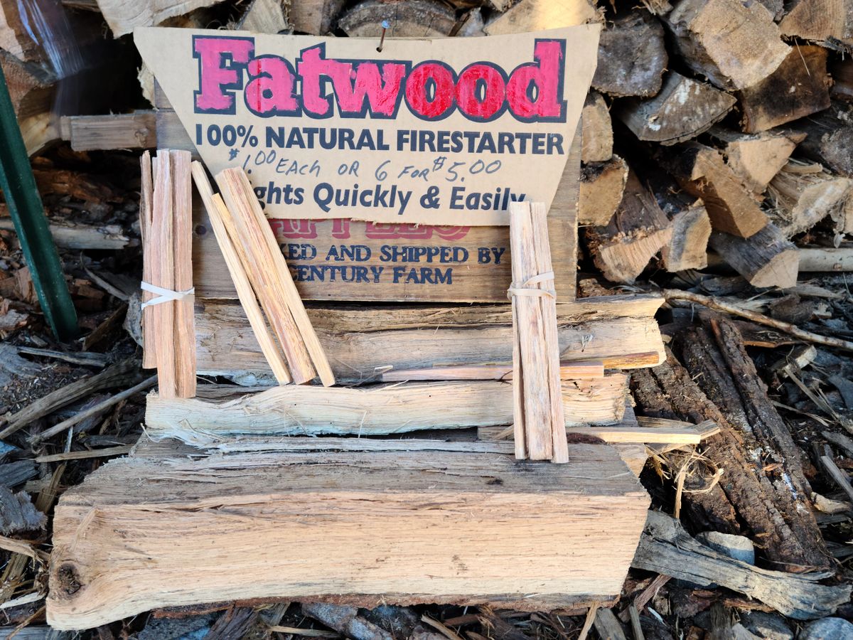 Fatwood 6 Bundles (4 sticks each) for $5.00