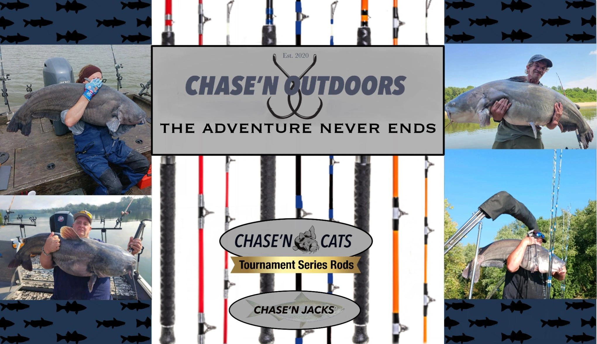 Chase'N Outdoors - Blue Catfish, Catfish Rods, Flathead Catfish Fishing