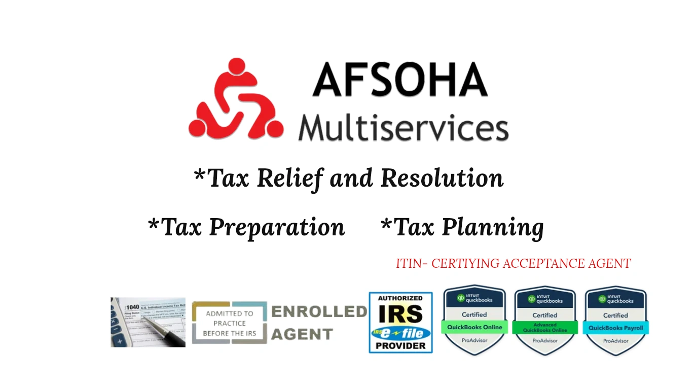 Professional Tax Resolution Specialist | NYC Tax Consultant - Afsoha Multiservices