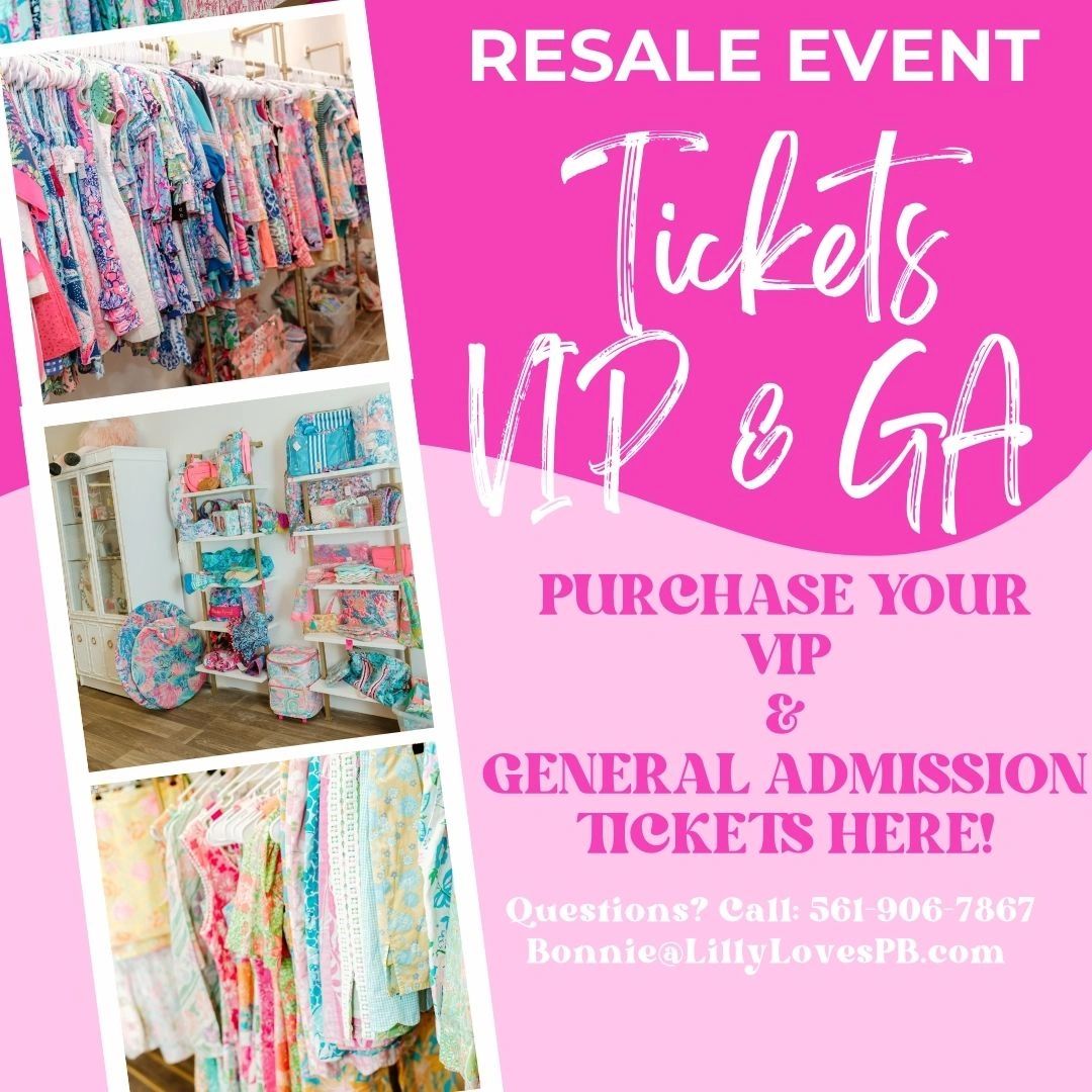 Tickets to Resale Event - General Admission & VIP