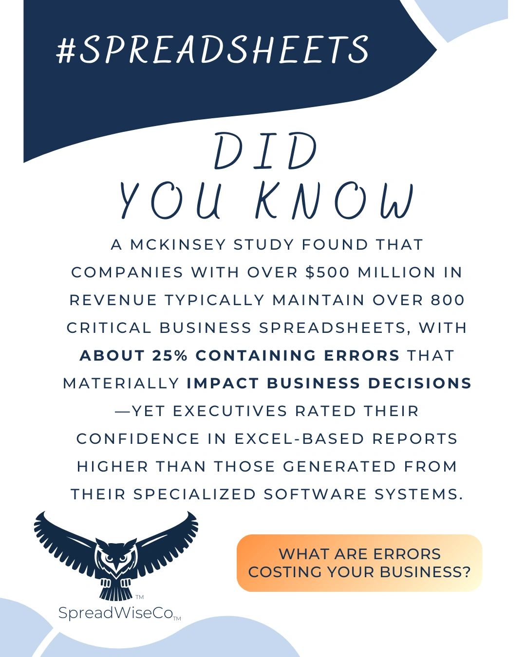A Double-Edged Sword: Spreadsheets Can Make or Break A Business