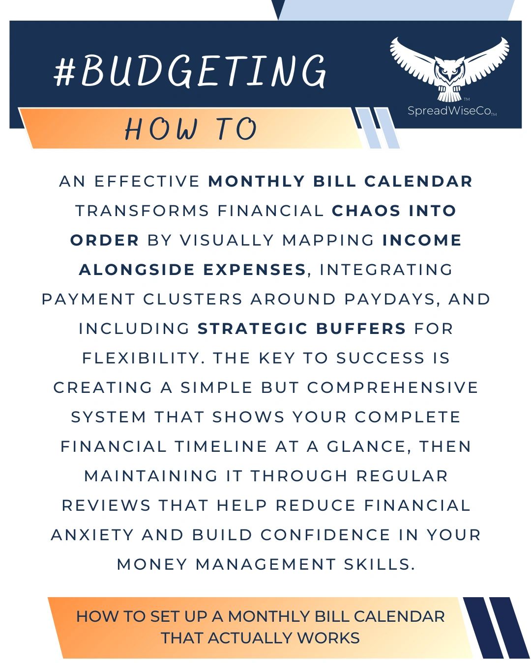 How to Set Up a Monthly Bill Calendar That Actually Works