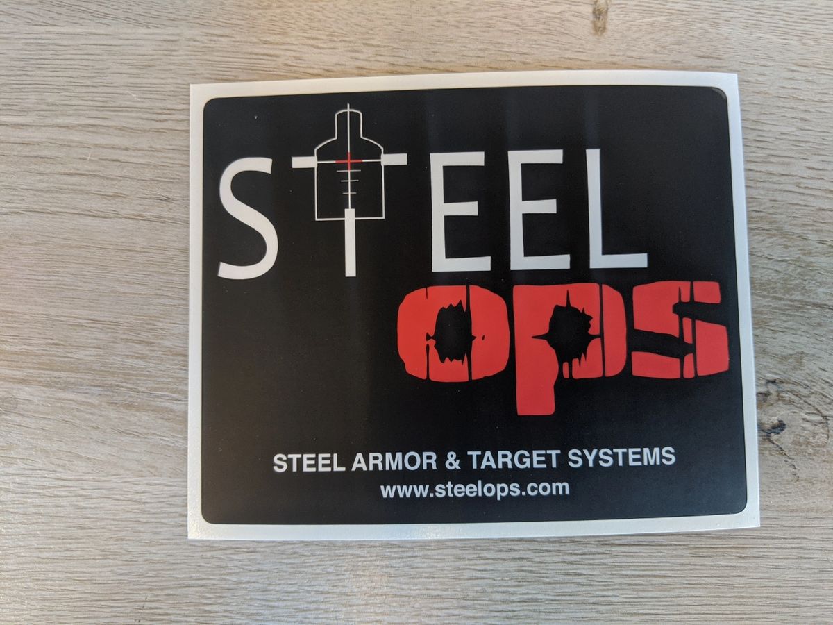 Steel Ops Matte 5x4 Sticker