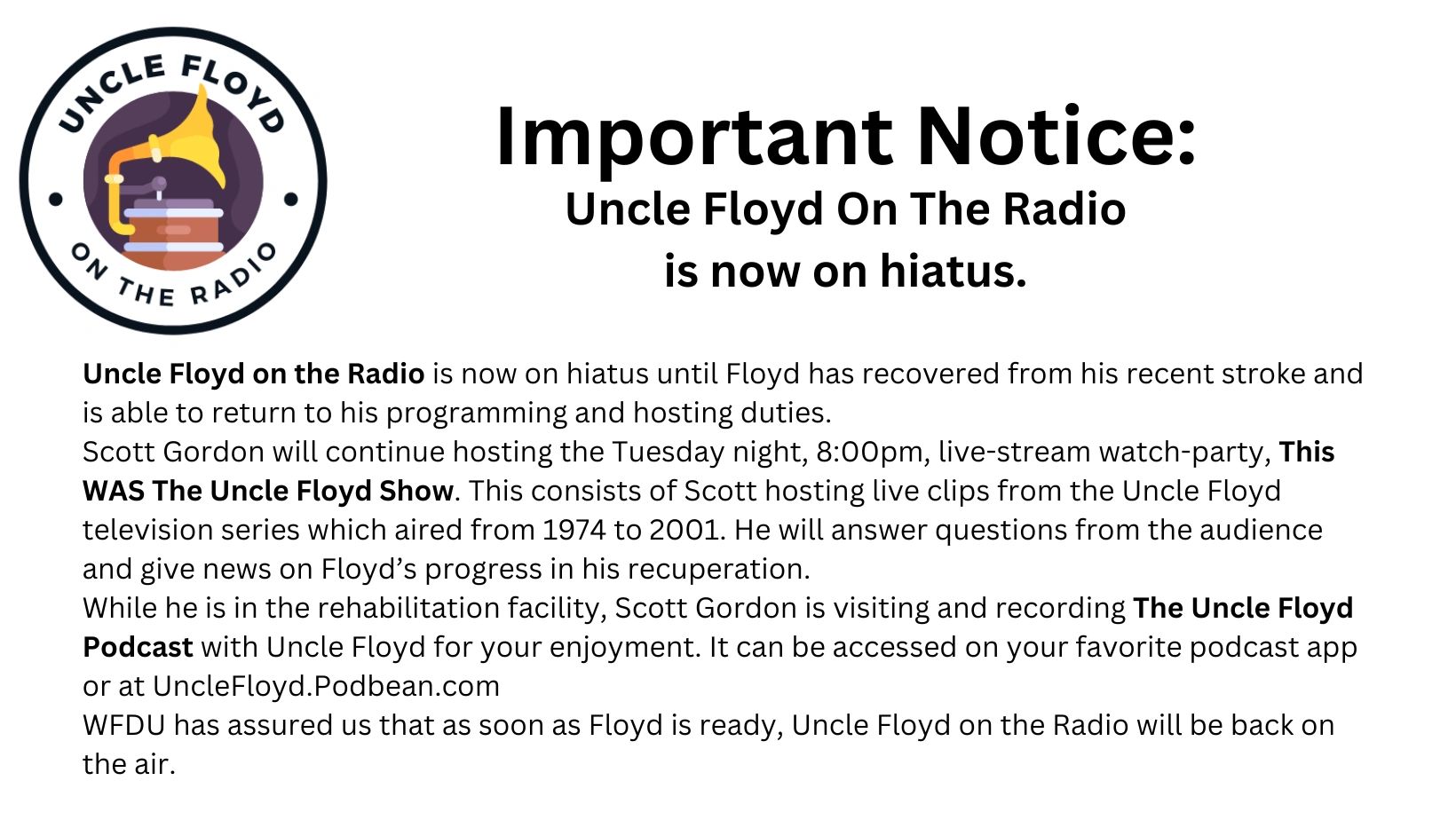 Uncle Floyd on Radio