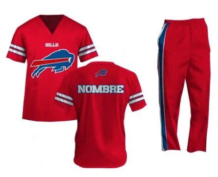 SCRUB SET NFL BILLS RED