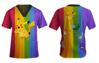 SCRUB TOP PIKACHU PRIDE