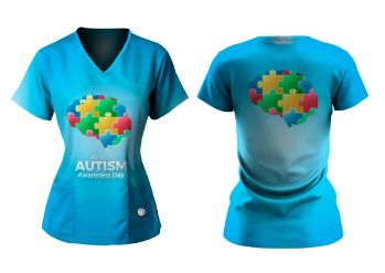 SCRUB TOP AUTISM BRAIN