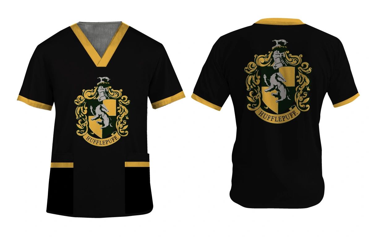 SCRUB TOP HUFFLEPUFF FULL CHEST