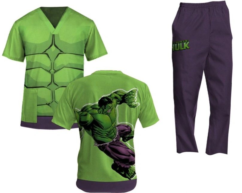 SCRUB SET TOP AND PANT HULK ABDOMEN
