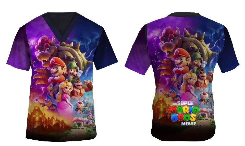 SCRUB TOP SUPER MARIO BROS - THE MOVIE