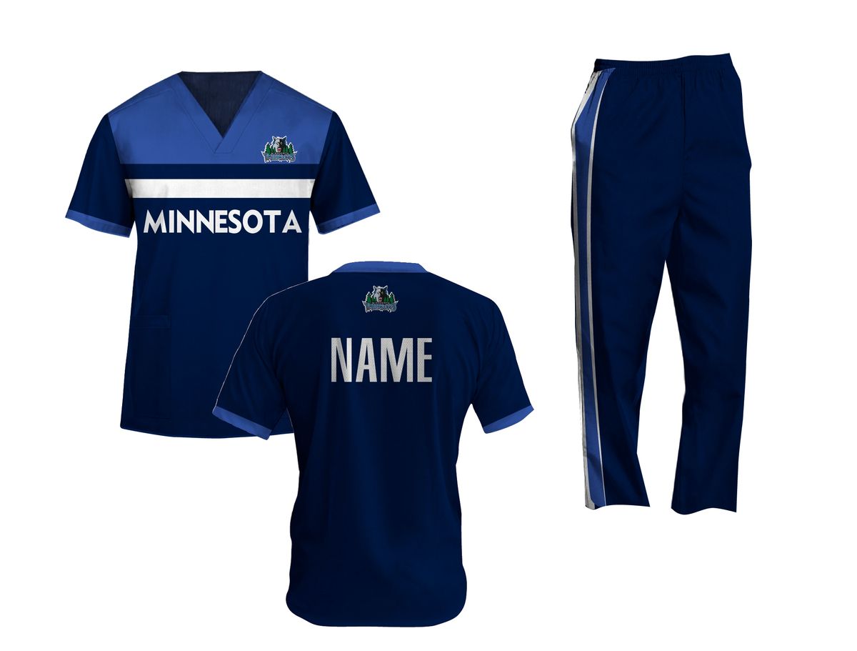 SCRUB SET TOP AND PANT MINNESOTA TIMBERWOLVES