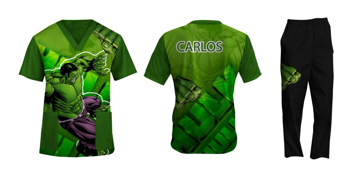 SCRUB SET TOP AND PANT HULK