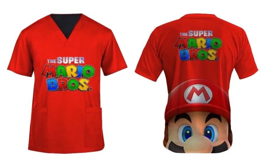 SCRUB TOP MARIO BROS