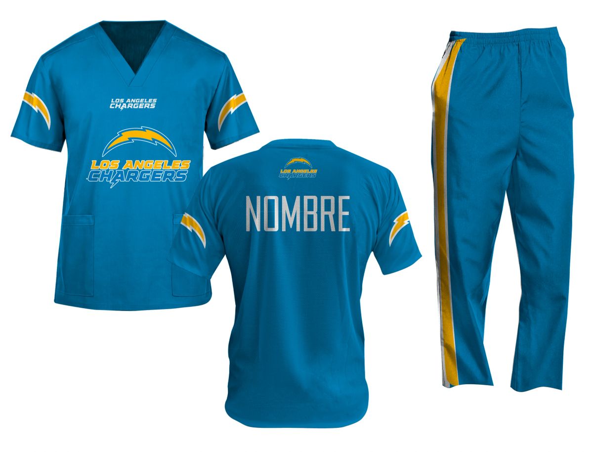 SCRUB SET NFL CHARGERS