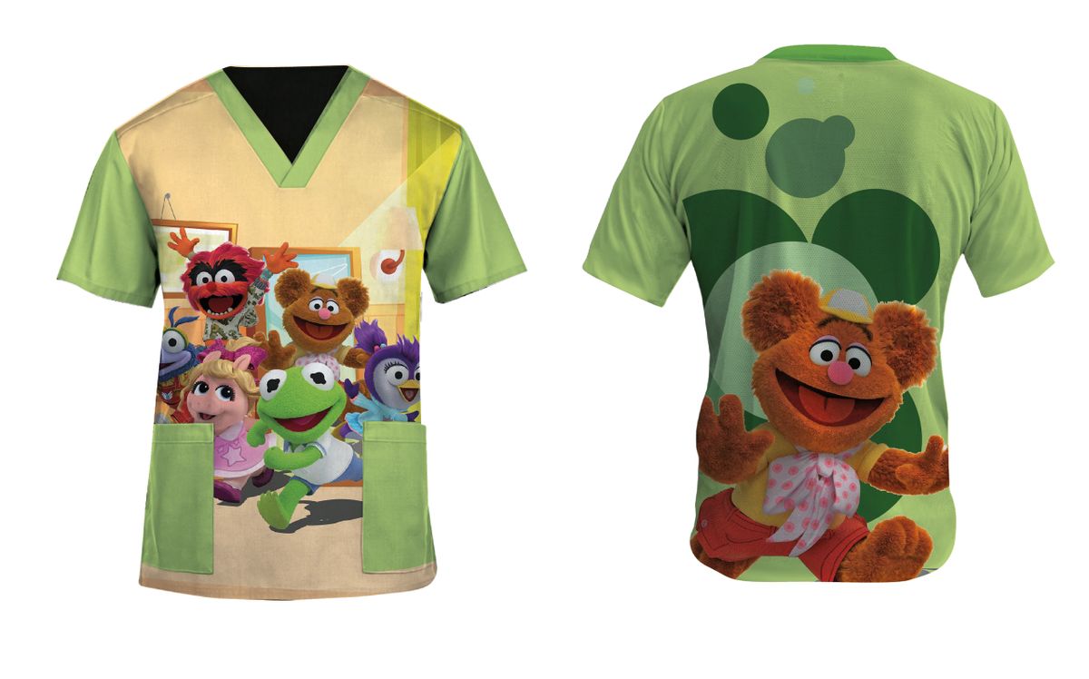 SCRUB TOP MUPPET BABIES