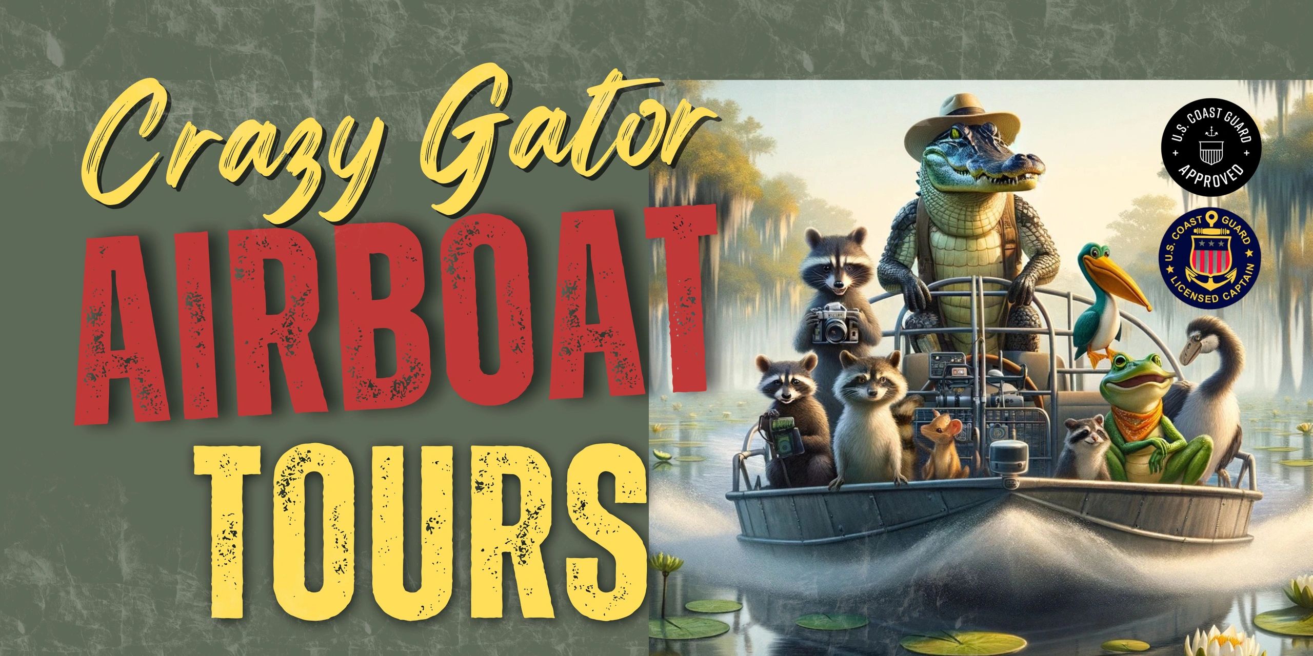 Kissimmee Airboat Tours | Crazy Gator Airboat Tours