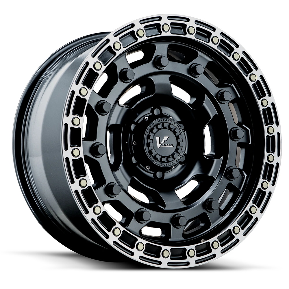 V-Rock Off-Road | VR18 Strafe | Satin Black w/Machined Ring