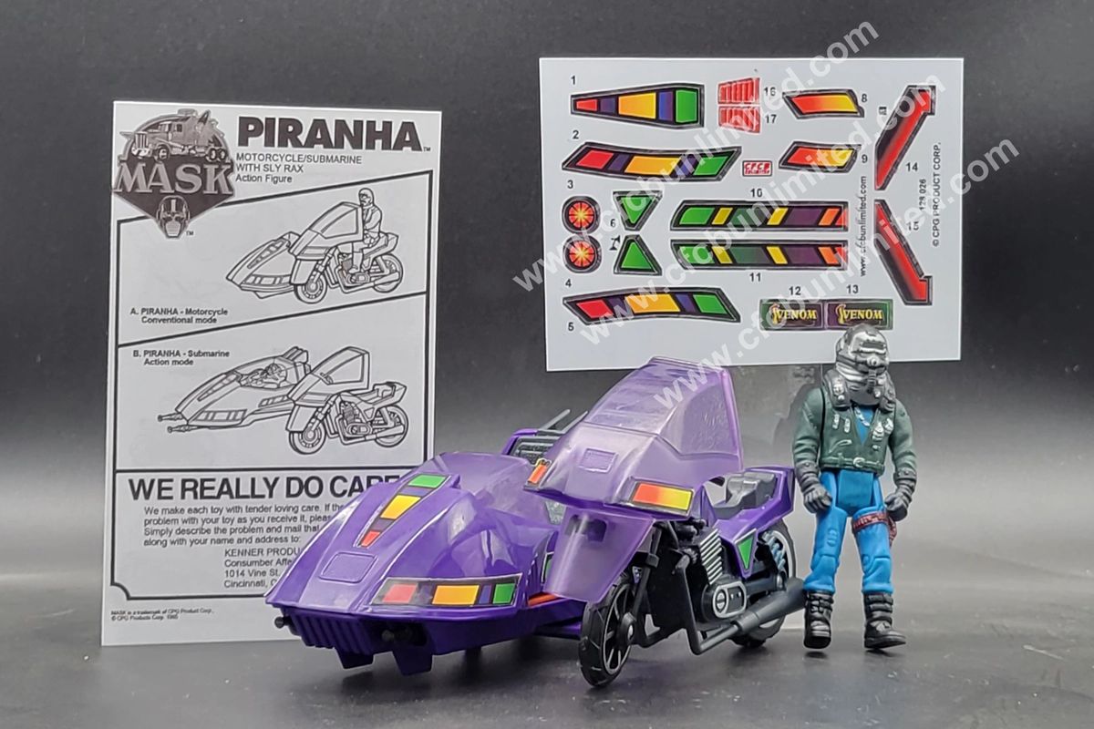 Piranha Replacement Decals with Instruction Booklet