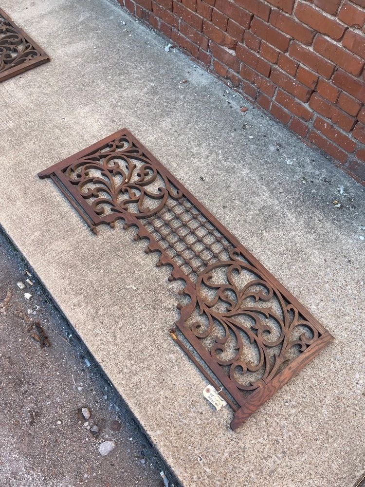 Original Antique 1900s 48” Wood Fretwork