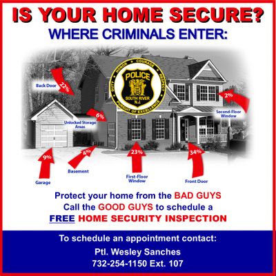 Home Security Inpections | South River Police Department