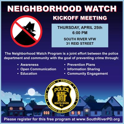Neighborhood Watch | South River Police Department