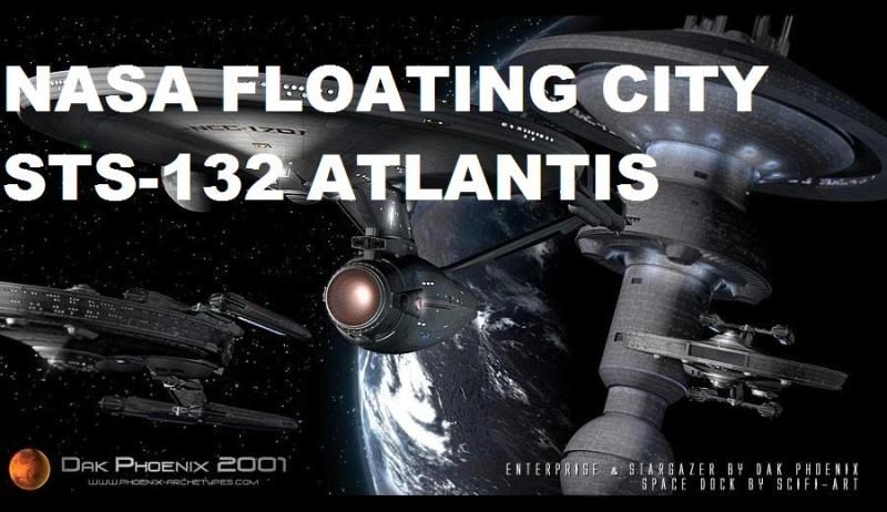 NASA FLOATING CITY STS ATLANTIS $1 TRILLION