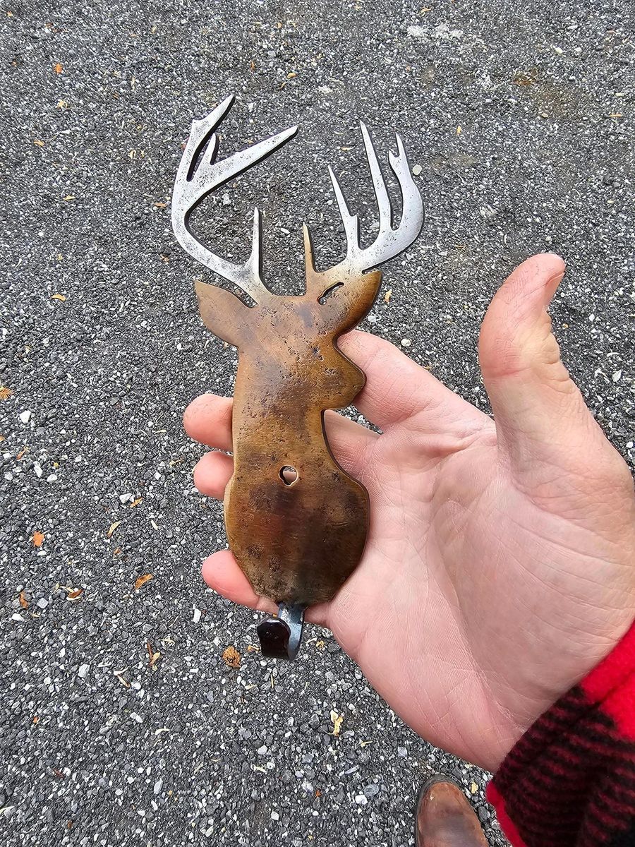 Heat colored buck hooks.