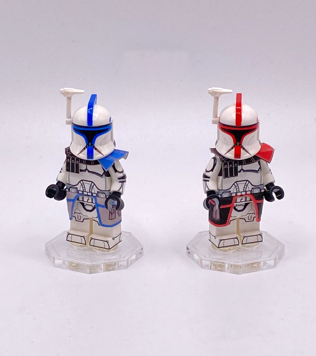 Phase 1 ARC Clone Troopers (blue and red) - Custom Printed Lego Minifigure