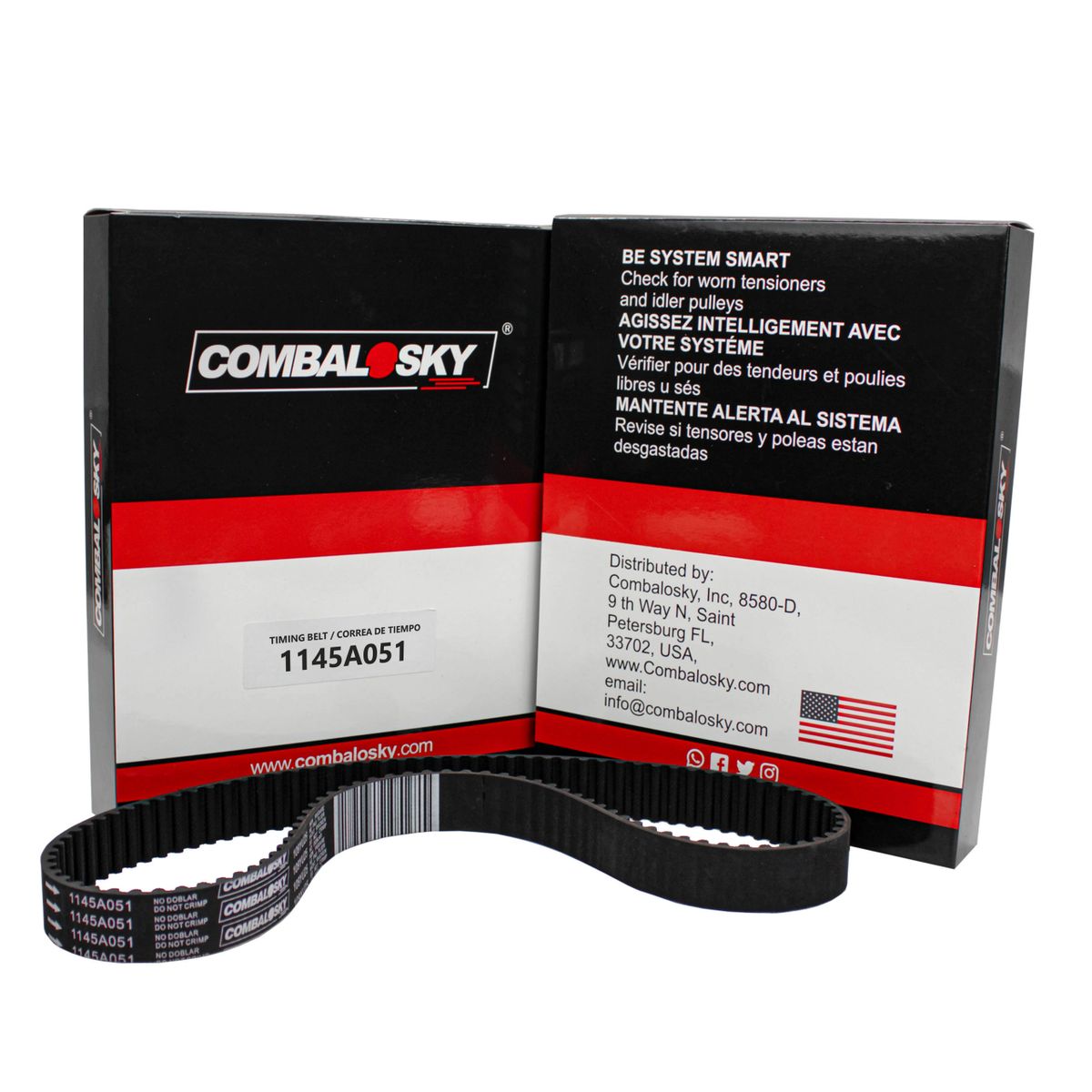 1145A051 / 96610029 / MD342154 OEM Quality Timing Belt COMBALOSKY