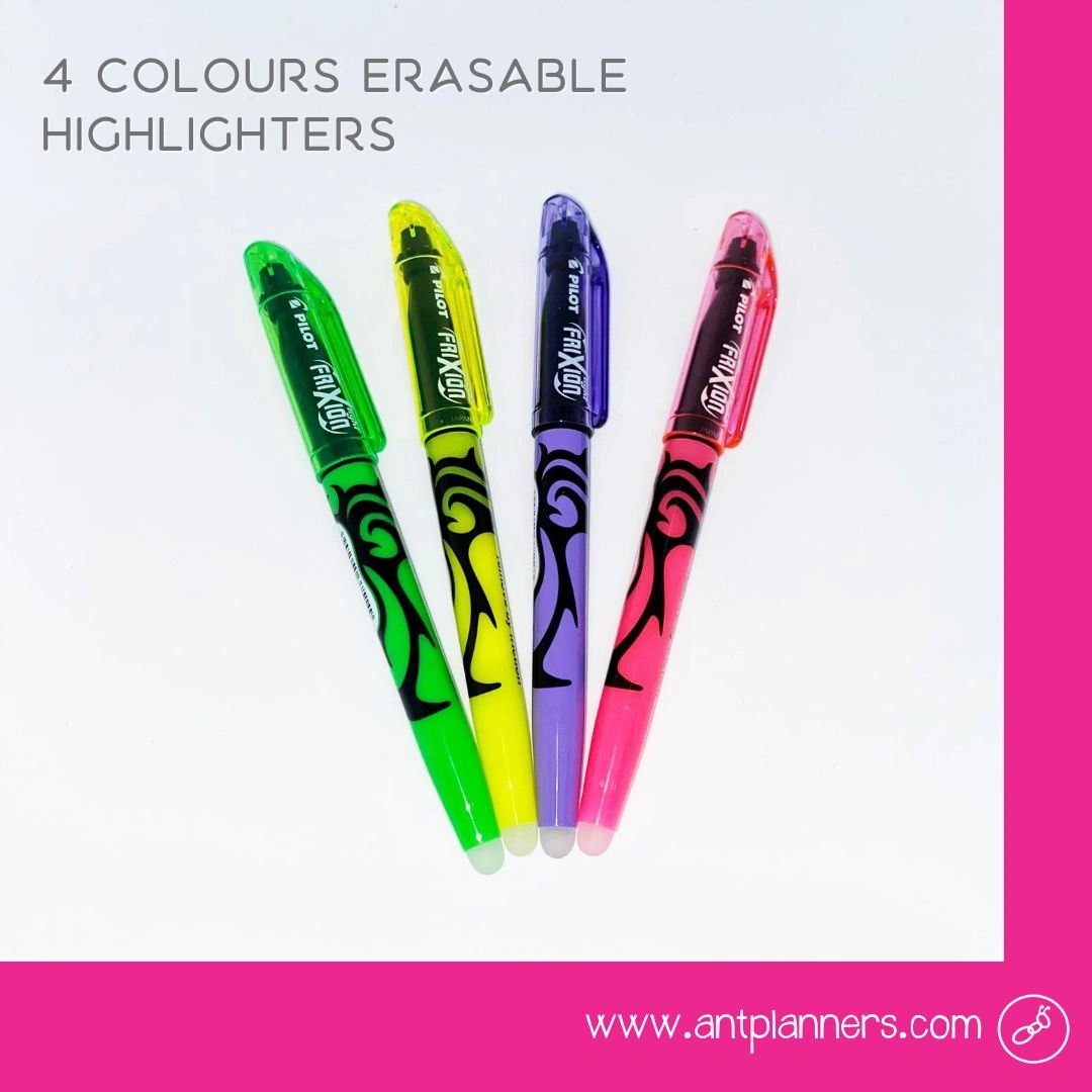 Erasable Highlighters - pack of 4