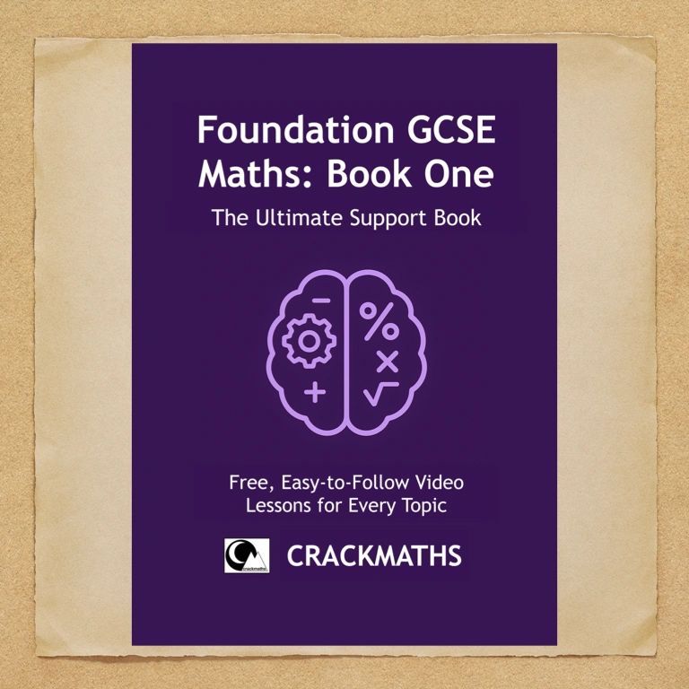 Foundation GCSE Maths: Book One