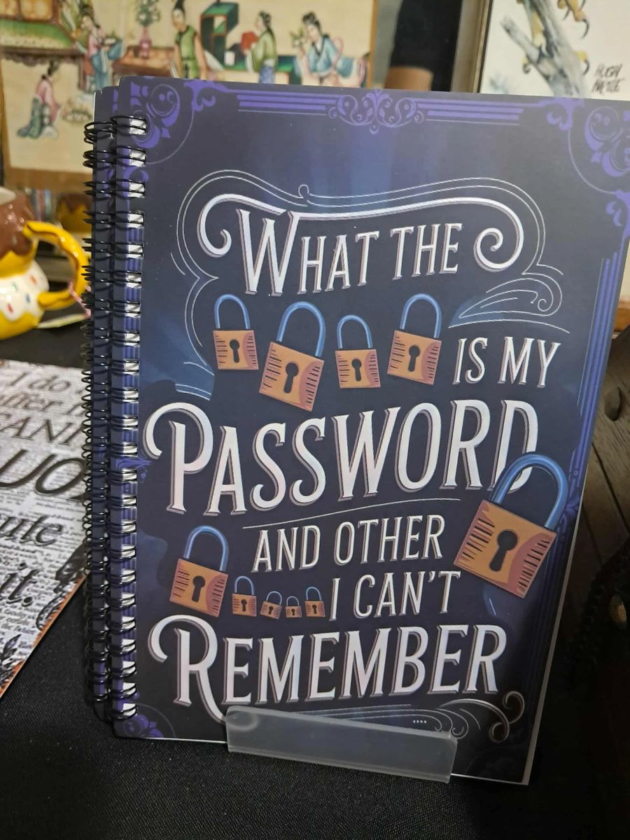 What the **** Is My Password?” Spiral Notebook – Funny Password Keeper ...