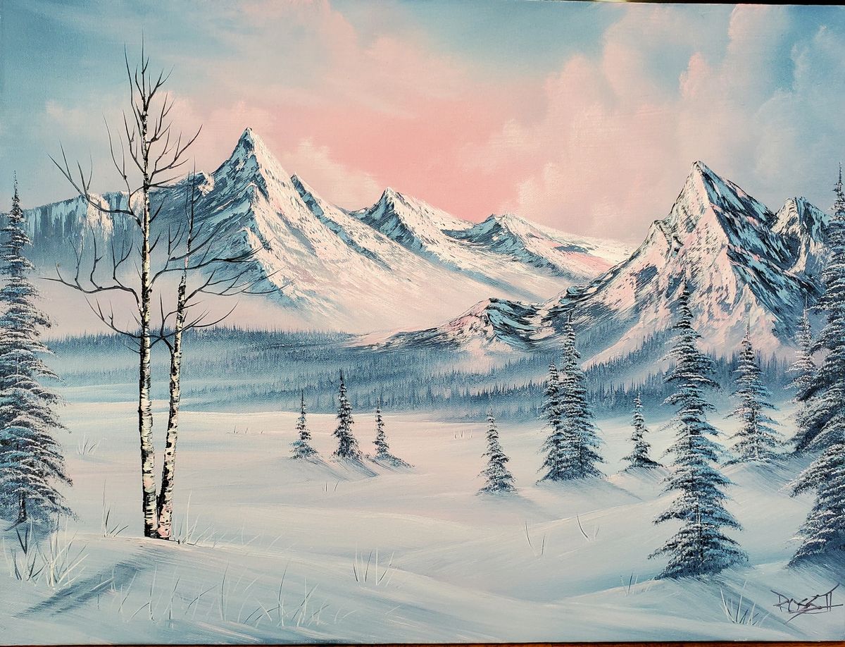 SOLD! Steve Ross Original Winter painting