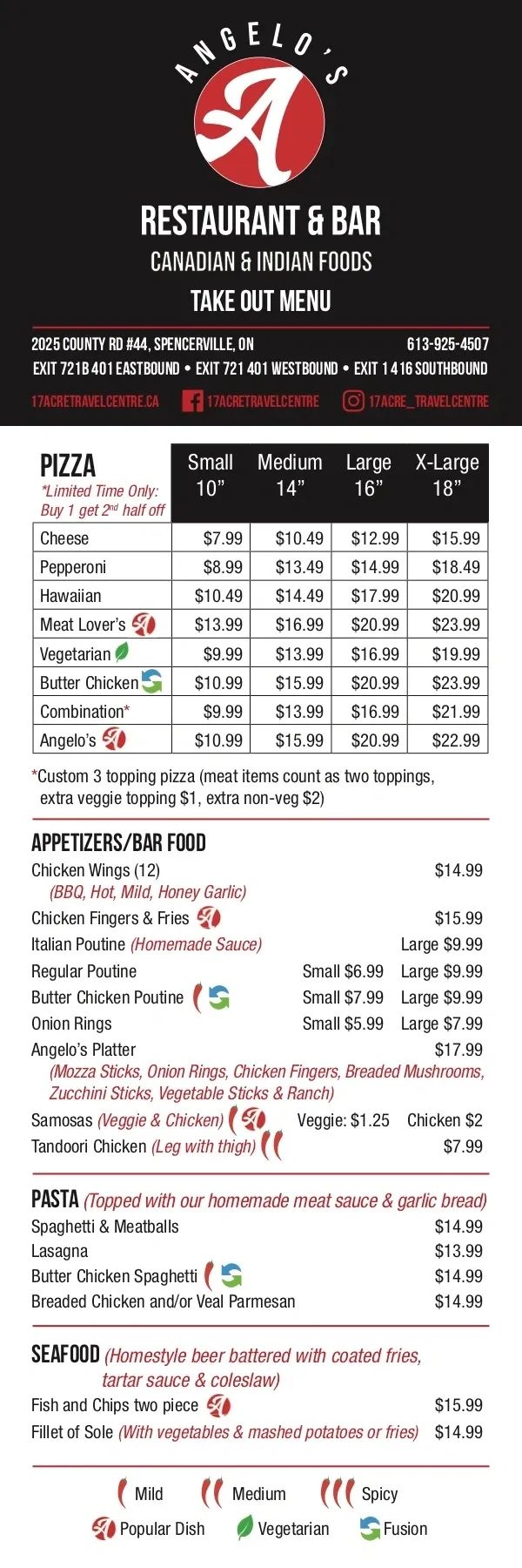 Take-out Menu