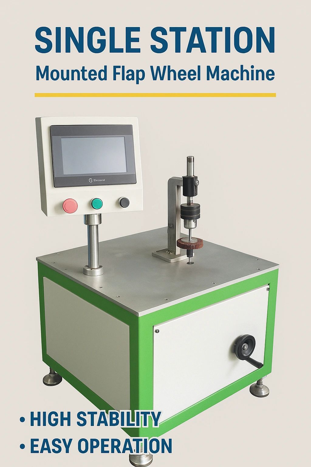 Mounted Flap Wheel Machine: Single Station