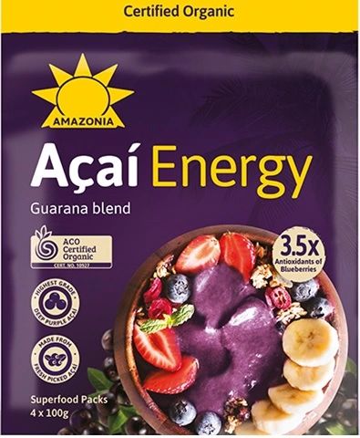 Pulpa de Acai congelada Guarana Blend 4X100G